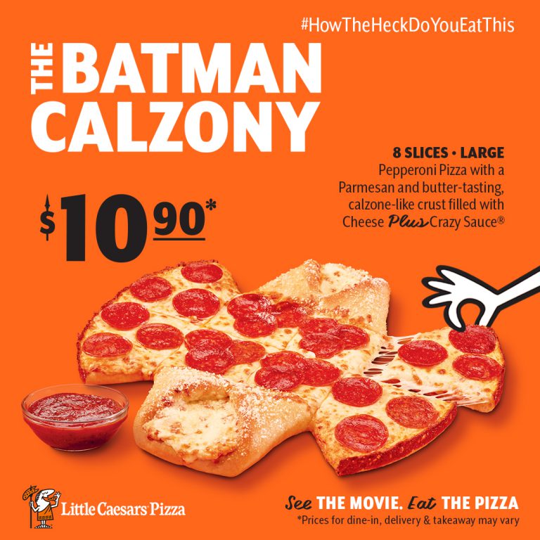 ‘THE BATMAN’ - LITTLE CAESARS® PIZZA RELEASES A BAT-SHAPED PEPPERONI ...