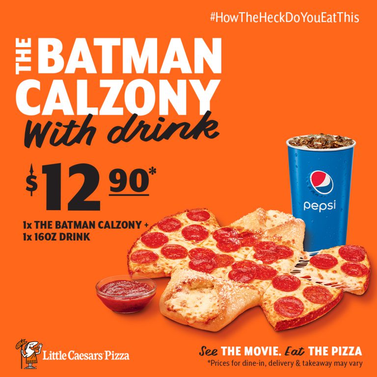 ‘THE BATMAN’ - LITTLE CAESARS® PIZZA RELEASES A BAT-SHAPED PEPPERONI ...